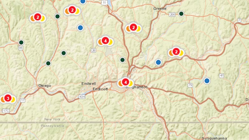 NYSEG reports more than 1,300 customers without power NYSEG reports more than 1,300 customers without power